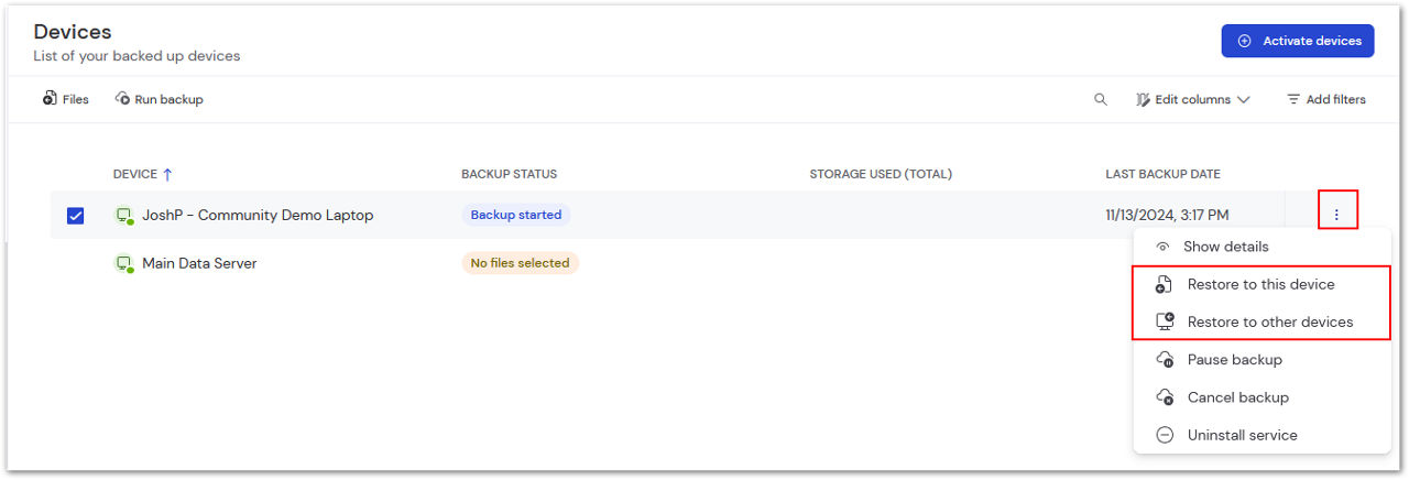 Get started with TeamViewer Backup